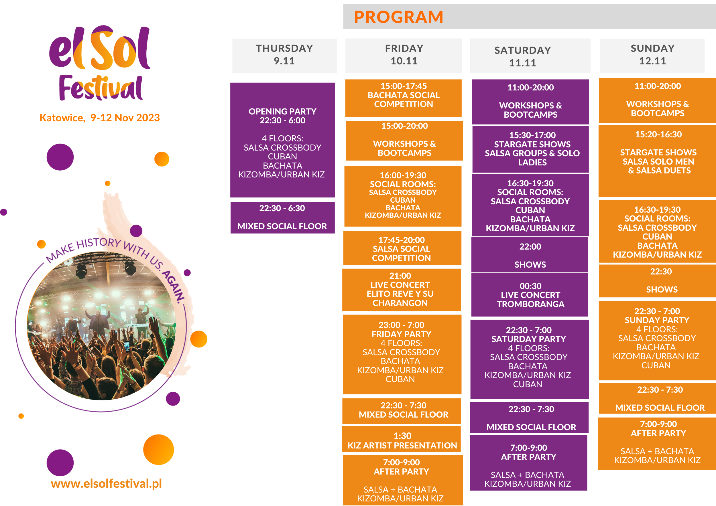 Program - El Sol Festival